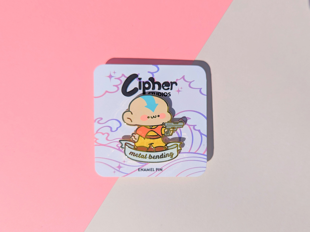 ENAMEL PIN || Metal Bending – cipherstudios
