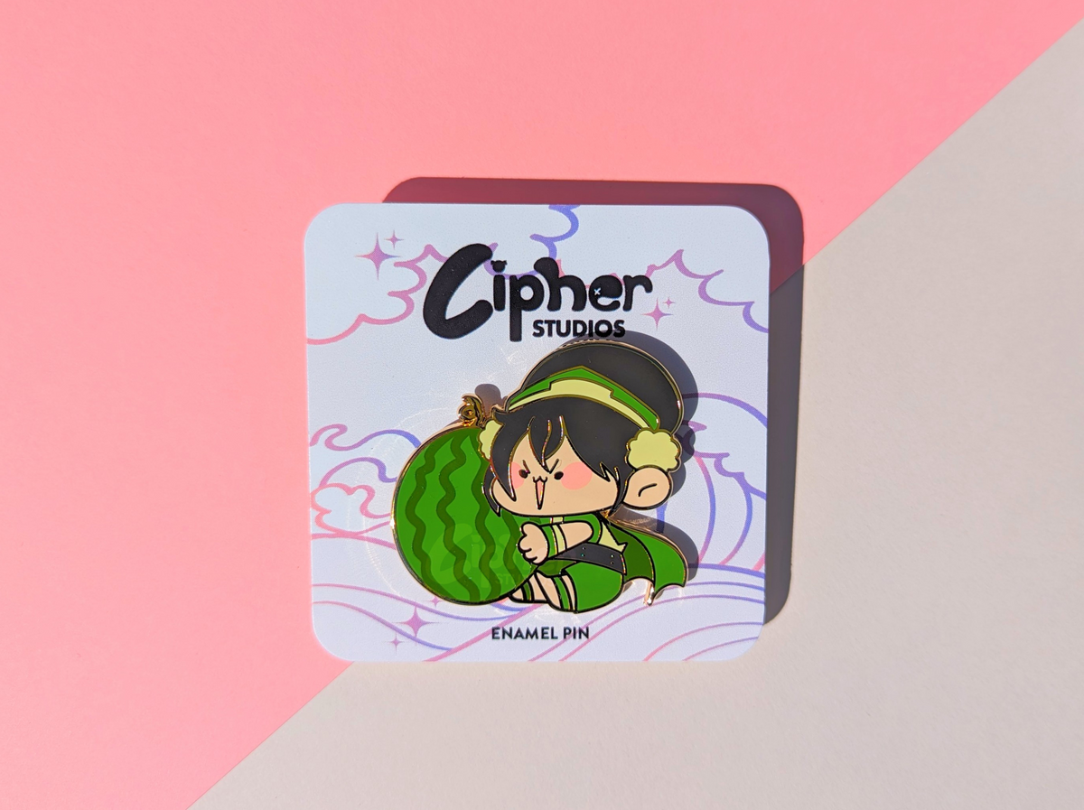ENAMEL PIN || Melon Lord – cipherstudios